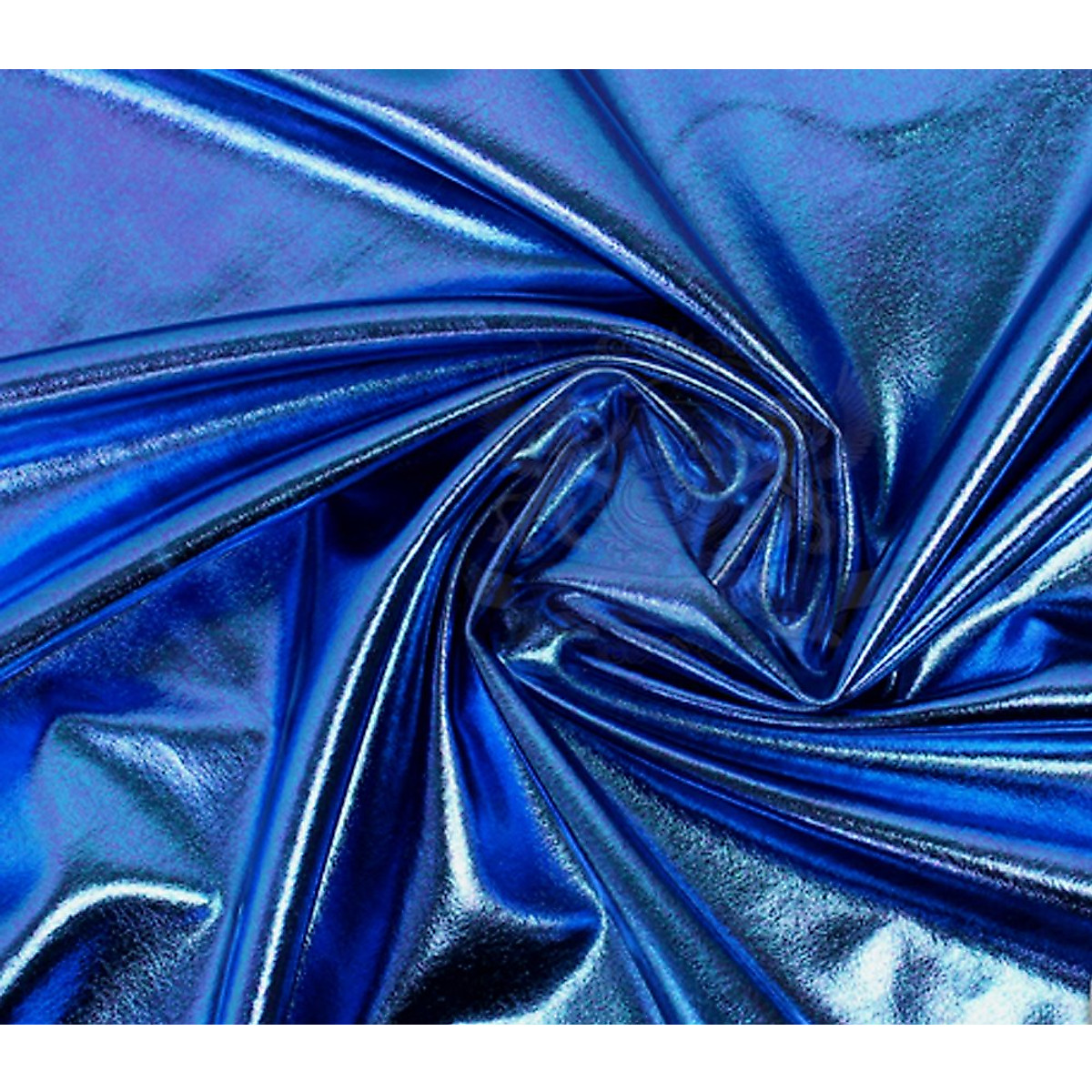 Spandex Fabric Metallic Royal Blue / 60" Wide/Sold by The Yard