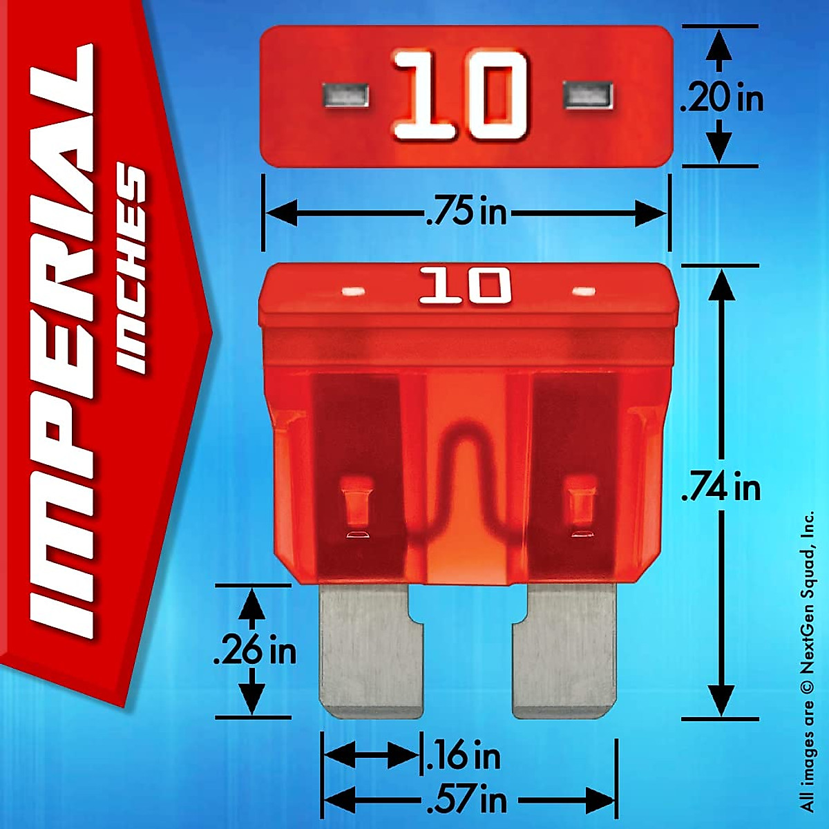 BioFuse Standard ATO 56 Piece Automotive Car Fuse Assortment Pack: Set of 56 ATO Regular Blade Fuses 3A 5A 7.5A 10A 15A 20A 25A 30A (Blade Group: ATO, ATC, ATS, APR)