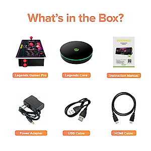 Legends Gamer Pro, Deluxe Table Top Arcade Game Machine, Home Arcade, Classic Retro Video Games, 150 Licensed Arcade & Games, Includes Action Fighting Puzzle Sports & More, WiFi Connectivity