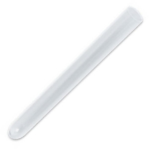16x125mm Test Tubes, Polystyrene, Round BTM, 17ml Vol, Natural (Clear), Karter Scientific 402Y1 (Case of 1000)