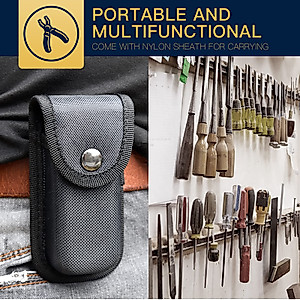 Gifts for Christmas, Multi Tool , 14 in 1 Stainless Steel Portable Multifunction Pliers with Nylon Sheath for Men Women