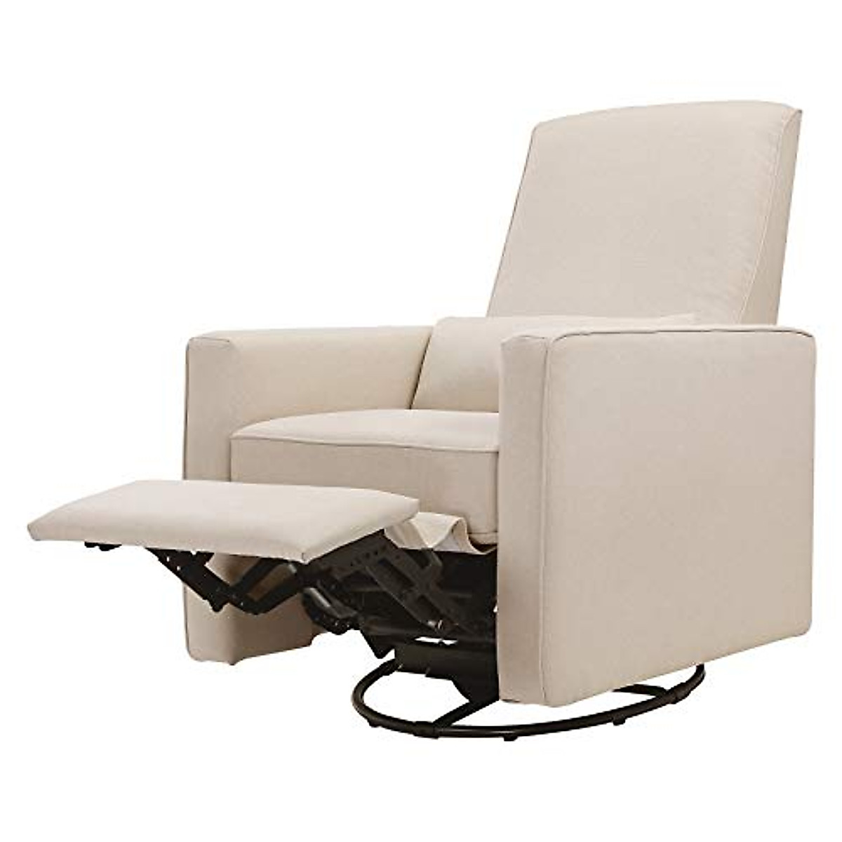 DaVinci Piper Upholstered Recliner and Swivel Glider in Cream, Greenguard Gold & CertiPUR-US Certified