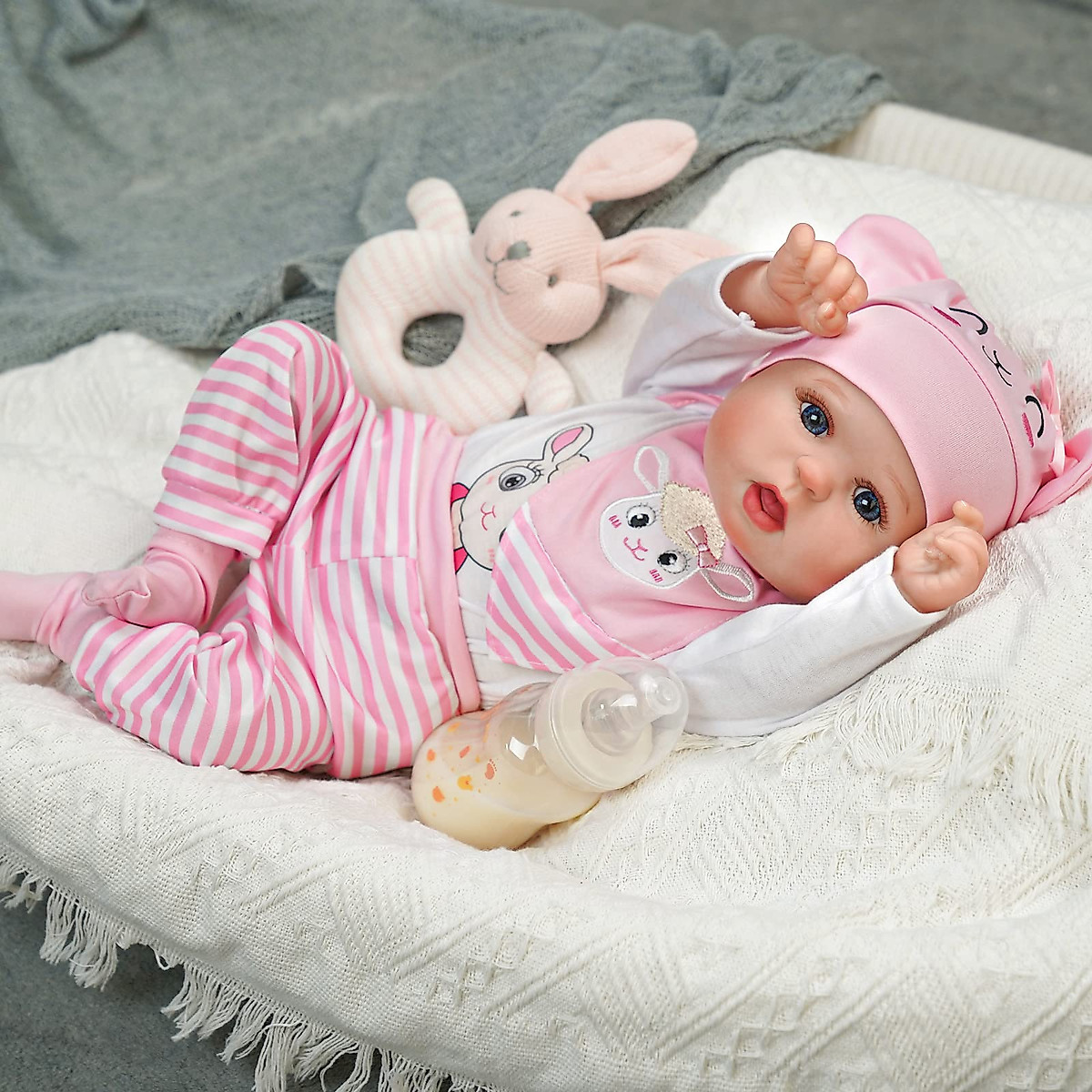 BABESIDE Reborn Baby Dolls - Bailyn, 20 Inch Handmade Realistic Baby Doll Soft Body Life Like Baby Dolls, Realistic Newborn Baby Dolls for Girls Boys Kids Age 3+