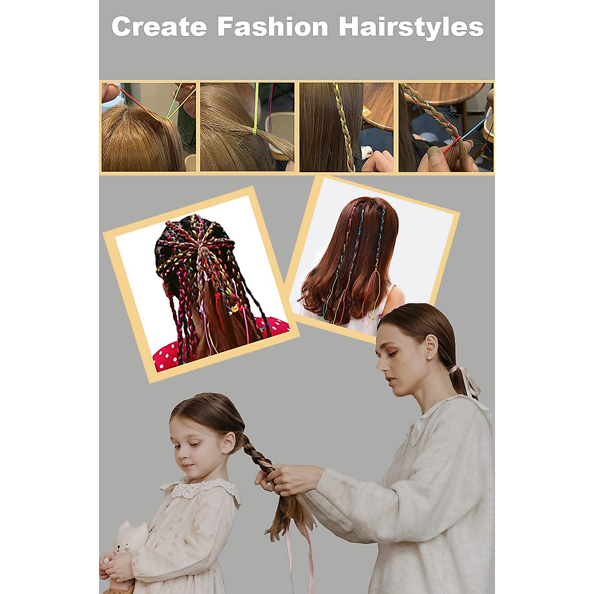 TOYTION Friendship Bracelet Kit for Teen Girls, DIY Charm Bracelet Loom Making Kits Toys for 6 7 8 9 10 11 12 Year Old Girls, Arts and Crafts Jewelry Maker Tools, multicolor, M, MBK-291