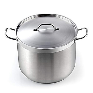 Cooks Standard 02616 Professional Grade Lid 30 Quart Stainless Steel Stockpot, Silver
