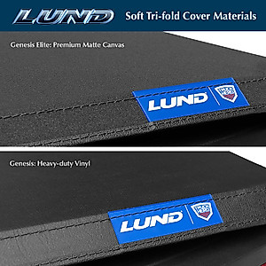 Lund Genesis Tri-Fold Soft Folding Truck Bed Tonneau Cover | 95064 | Fits 2009 - 2018, 2019 - 2020 Classic Dodge Ram 1500 6' 6" Bed (78")