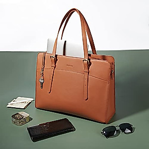 ECOSUSI Laptop Bag for Women 15.6 Inch Work Briefcase Tote Professional with Shoulder Strap for Business Travel Office