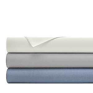Nautica - Queen Sheets, Cooling & Wrinkle Resistant Bedding Set, Moisture Wicking & Quick Dry (Kooltex Grey, Queen)