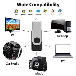 AreTop 512MB USB Flash Drives 100 Pack, Premium USB2.0 100 Pack Thumb Drives Bulk USB 100 Pack 512MB Pendrive Memory Stick Jump Drive 100 Pack Flash Drives Bulk (100 Pack 512MB, Black)