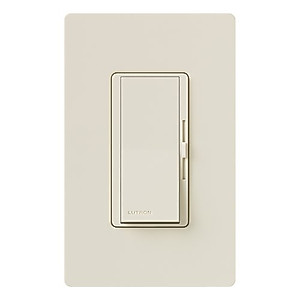 Lutron Lutron DV-603PG-LA Diva 600-Watt 3-Way Eco-Dim Dimmer, Light Almond