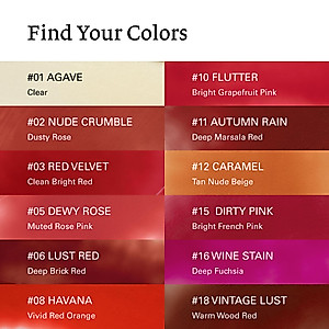 Melixir Vegan Lip Butter #08 Havana(Tinted) (+11 more colors) 0.13oz, Bee Free, Petrolatum Free, Deep Nourishing Plant-Based Vegan Chapstick, Vegan Lip Balm for Dry, Cracked and Chapped Lips