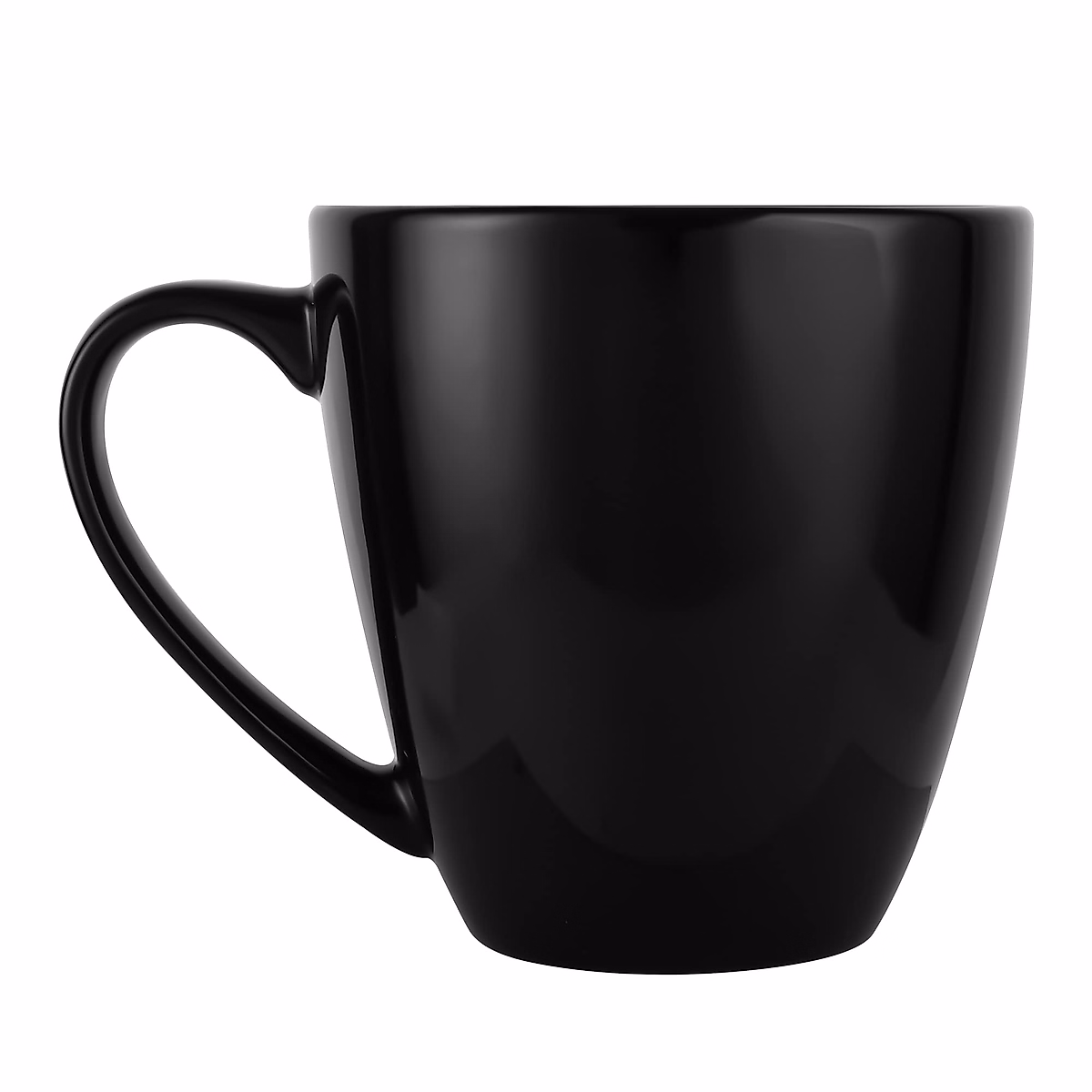 CAILIDE 39oz Large Coffee Mug Ceramic Tea Cup for Office and Home Big Capacity with Handle also for Soup, Cereal and Salad(black