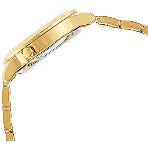 SEIKO Men's SNKK22 Gold Plated Stainless Steel Analog with Black Dial Watch