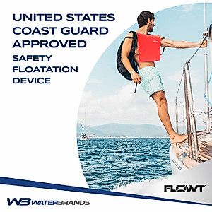 Flowt Boat Seat Cushion and Throw Cushion for Boat Safety – USCG Approved Type IV, Life Cushion for Boat, Durable, Comfortable Boat Seat Cushions for Kayaks, Paddle Board, Canoe and Boating - Red