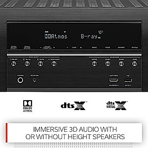 Denon AVR-S750H 7.2 Channel AV-Receiver, HiFi Amplifier, Alexa Compatible, 6 HDMI Inputs, 4K, Dolby Atmos & Vision, Bluetooth, Music Streaming, AirPlay 2, HEOS Multiroom