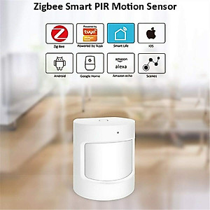 Motion PIR Sensor, REQUIRES HUB, Zigbee Connection, Wireless Mini Contact Sensor for Alarm System and Smart Home Automation, works with Smart life, Alexa and Google home (Motion PIR Sensor)
