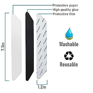 Olodeer 8 PCS Rug Grippers,Double-Sided Non-Slip Washable Rug Grippers,Reusable Durable Rug Tapes for Area Rugs,Hardwood Floors,Floor Mats,Etc,Black