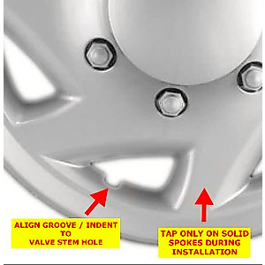 Hubcaps.com - Premium Quality 16" Silver Hubcaps/Wheel Covers fits Ford Van, One-Piece Heavy Duty Construction (Set of 4)