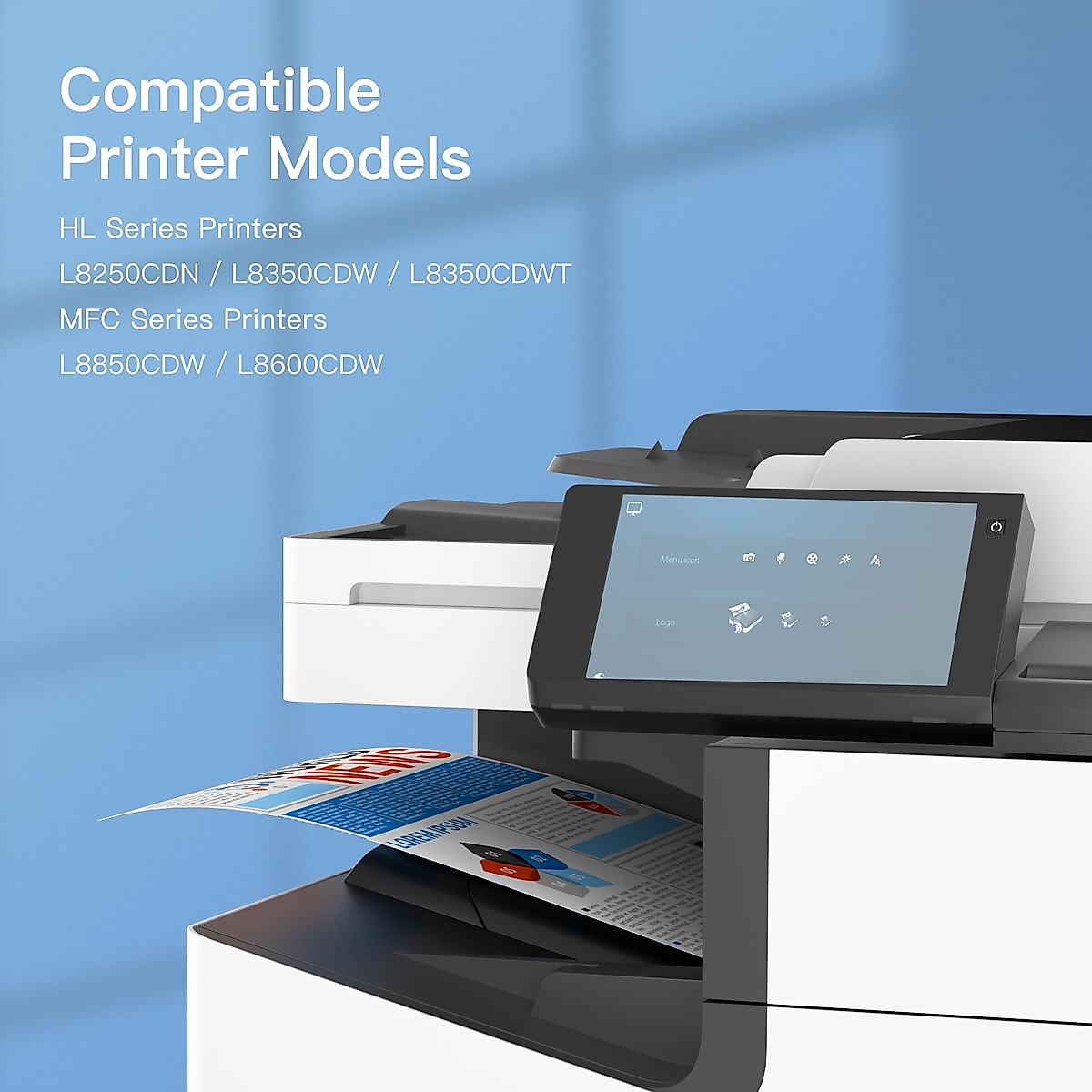 GPC Image Compatible Toner Cartridge Replacement for Brother TN336 TN-336 TN-331 TN331 to use with MFC-L8850CDW HL-L8350CDW MFC-L8600CDW HL-L8250CDN HL-L8350CDWT Printer (Black, Cyan, Magenta, Yellow)