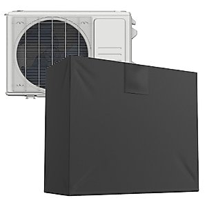 Mini Split Air Conditioner Cover for Outdoor Condenser 31.1 x 12.6 x 22.8 inches Split AC Cover for Outside Units Dust-Proof Waterproof Split Air-Conditioning Unit Protection Cover Winter Anti-Snow