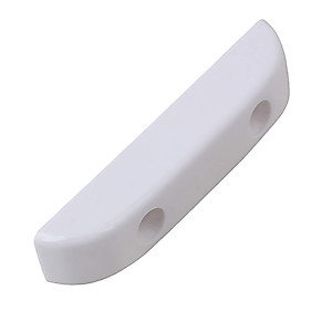 BQLZR Guitar Thumb Rest Bass Finger Rest Smooth Plastic Guitar Thumbrest Lightweight Thumb/Push Rests with Mounting Screws White