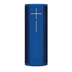Ultimate Ears MEGABLAST Portable Waterproof Wi-Fi and Bluetooth Speaker with Hands-Free Amazon Alexa Voice Control - Blue Steel