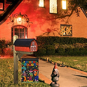 Allenjoy Day of the Dead Garden Flag for Outside Vertical Mexican Fiesta Dia DE Los Muertos Banner House Lawn Banners Yard Porch Sign Patio Outdoor Decorations 12x18" Double Sided Washable Polyester