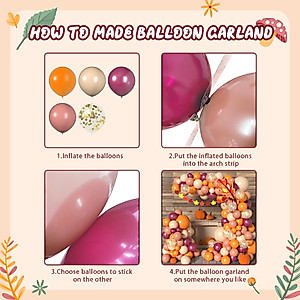 Thanksgiving Balloons Arch Garland Kit Decorations 154PCS Balloons Orange Gold White for Fall Baby Shower Birthday Bridal Shower Christmas Halloween Decor