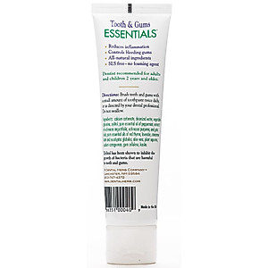 Dental Herb Company - Essentials Toothpaste - Truly Natural Fluoride-Free and SLS-Free - Superior Defense Against Bleeding and Irritated Gums, Dry Mouth, and Mouth sores. (4 oz.)
