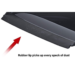 Superio Handheld Comfort Grip Dustpan and Brush Set - Hand Broom with Swiss Natural Horsehair Bristles.