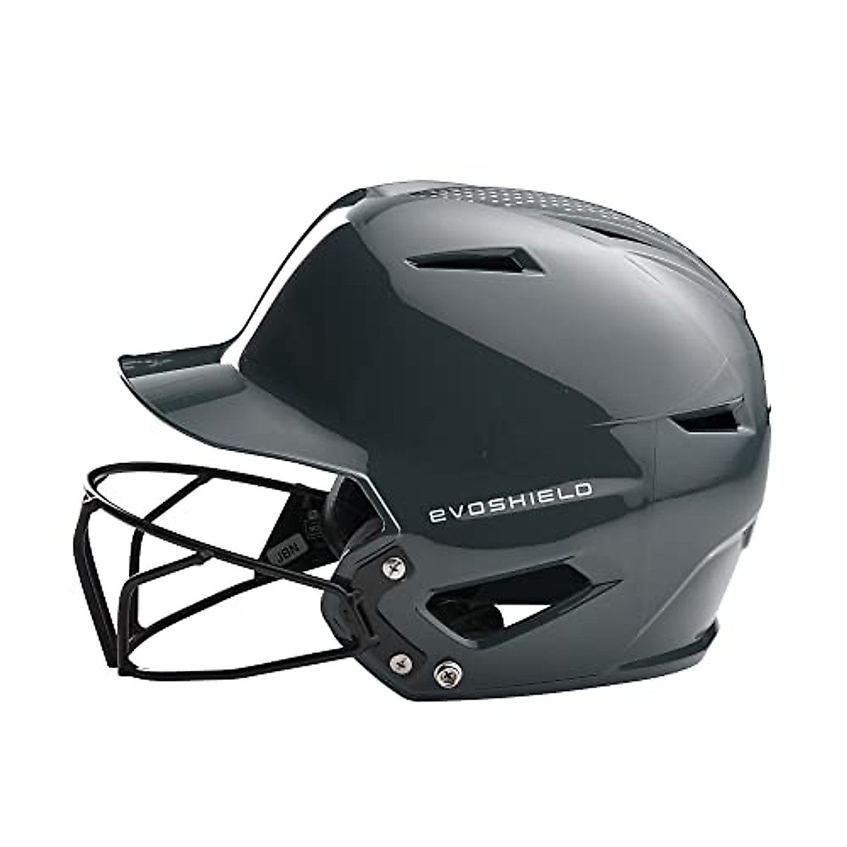 EvoShield XVT™ Gloss Batting Helmet with Facemask - Charcoal, Small/Medium