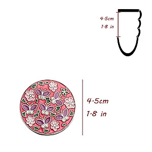 KEBOOT Purse Hook for Table, Bling Rhinestone Purse Holder for Table Desk, Handbag Storage Folding Decor Table Hook, Women's Bag Handbag Hanger Holder 3pcs Flowers and Butterflies