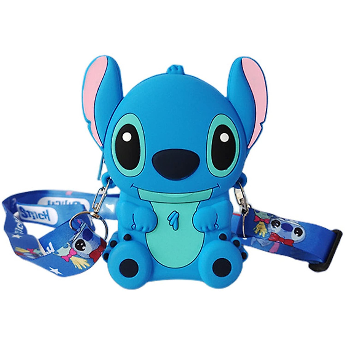 ANEIMIAH Stitch Cross Body Bag with Shoulder Strap,Stitch Kawaii Sling Bag Cute Anime Coin Money Crossbody Purse Birthday Gifts for Girls Womens Wallet Accessories