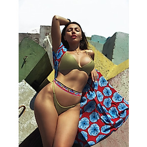 Colourful African Waist Beads Layered Belly Beads Body Chain for Women,10PCS Handmade Seed Beads Waist Beads Plus Size Elastic Body Jewelry Accessories for Beach Party (10pcs)