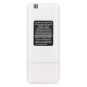 RG52B/BGCE Replace AC Remote Control Compatible with Carrier/Midea Split A/C Unit Air Conditioner RG52F2/BGE RG52B/BGEU RG52B/BGCE