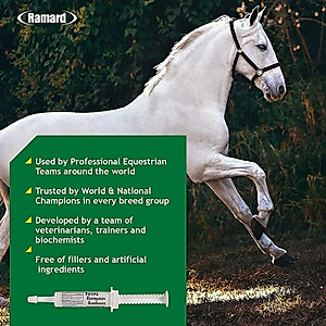 Ramard Total Respiratory & Endurance (1/2oz Syringe) & Total Blood Fluids Muscle Replenishment Horse Powder Supplement (2.3lb) Bundle - w/Clairisol, Methyl Parabens, Electrolytes & Sodium Benzoate