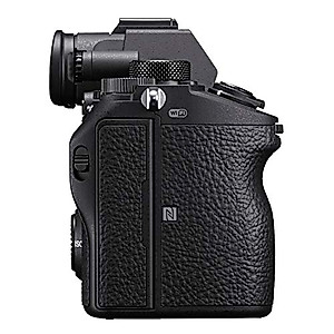 Sony Alpha a7 III Full Frame Mirrorless Camera with 28-70mm Lens with Single Set Microphone System, Memory Card, Rechargeable 2000mAh Battery (2-Pack) and Dual Charger, and Hard Case (5 Items)