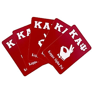 Dollhouse Market Kappa Fraternity Playing Cards Deck - Activities, Gifts, Trinkets, Party Games, Decorations (Kappa)
