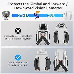 FPVtosky Mini 3 Pro Lens Cap Cover, Gimbal Protector & Frontward Downward Vision Sensors Protector Guard for DJI Mini 3 Pro Drone Replacement Accessories
