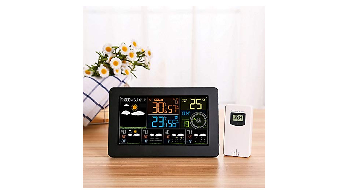 Wireless Weather Station | Indoor/Outdoor Forecast & Clock
