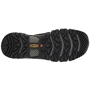 KEEN Men's Ridge Flex Low Height Waterproof Hiking Boots, Black/Magnet, 10.5