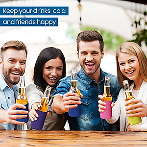 240 Pcs Blank Beer Can Coolers Bulk Collapsible Sublimation Foam Soda Can Covers Insulated Reusable Insulators Cooler Sleeves for Weddings, Bachelorette Parties, HTV Projects, 20 Colors