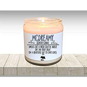 Greys Anatomy Candle McDreamy Candle Greys Anatomy TV Show Nurse Gift Doctor Gift Student Nurse