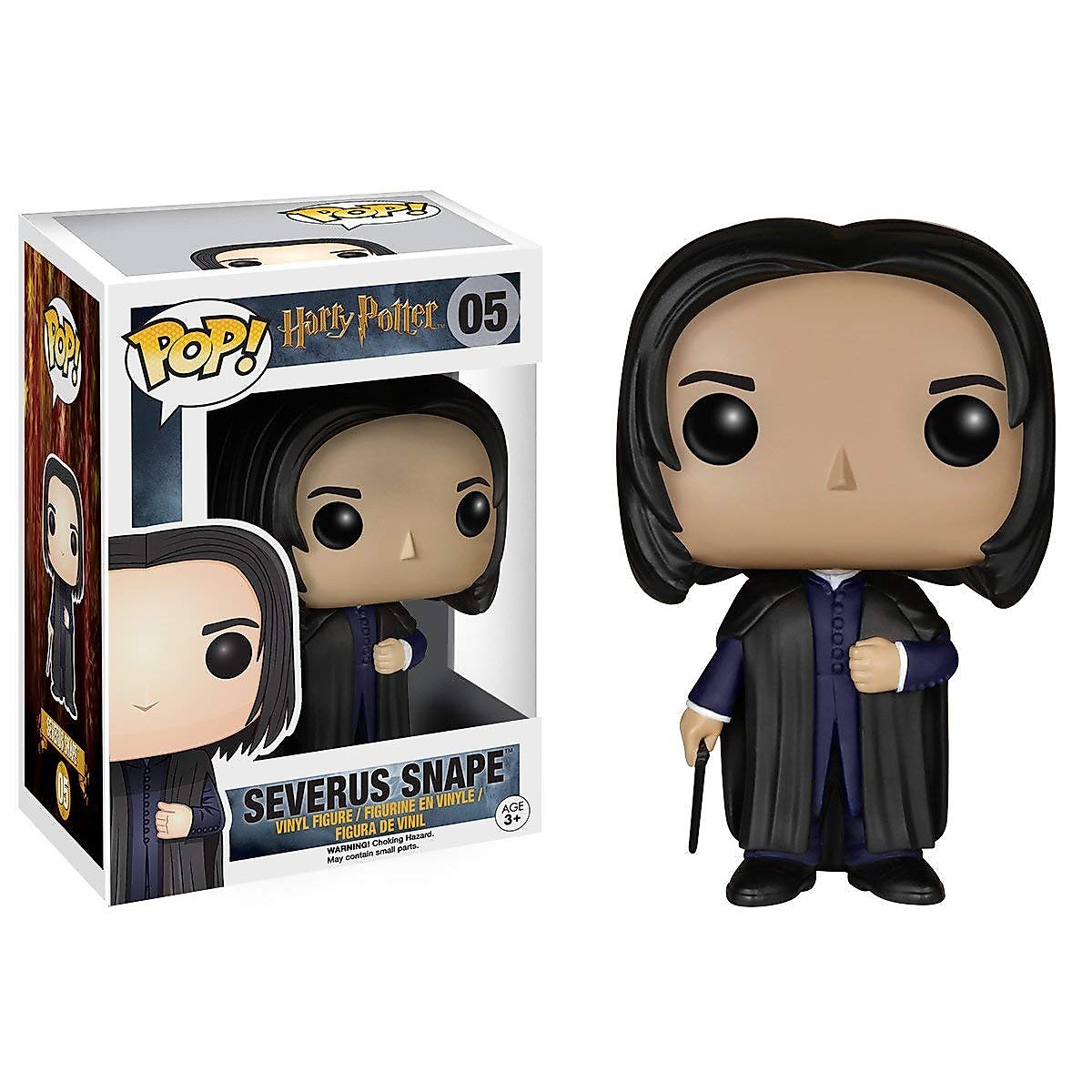 Harry Potter - Severus Snape #05 Funko Pop! Vinyl Figure (Bundled with Compatible Pop Box Protector Case), Multicolor, 3.75 inches