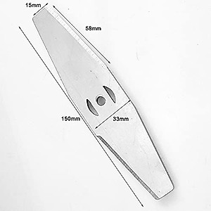 MOOKEENONE 1 x Trimmer Blade, Alloy Lawn Mower Garden Grass Trimmer Blade Weed Head