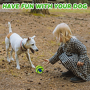 Five Thousand Years Small（3.14" Diameter Wobble Dog Toys Ball,Shake Make Giggle Sound,Squeaky Dog Toys Ball,Chewing Ball for Training,Herding Balls Indoor Outdoor Safe Dog Gifts for Puppy Small Dogs