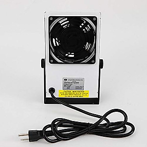 Ionizing Air Blower Fan Ion Anti-Static Elimination Ionizer Commercial Machine Eliminator 45~110CFM 0.25A 3kg 110V/60Hz