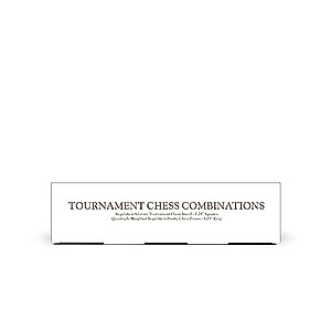 A&A Tournament Chess Set / 20''x20'' Foldable Silicone Chess Board / 3.75'' King Height Plastic Quadruple Weighted Classic Staunton Pieces/Storage Bag