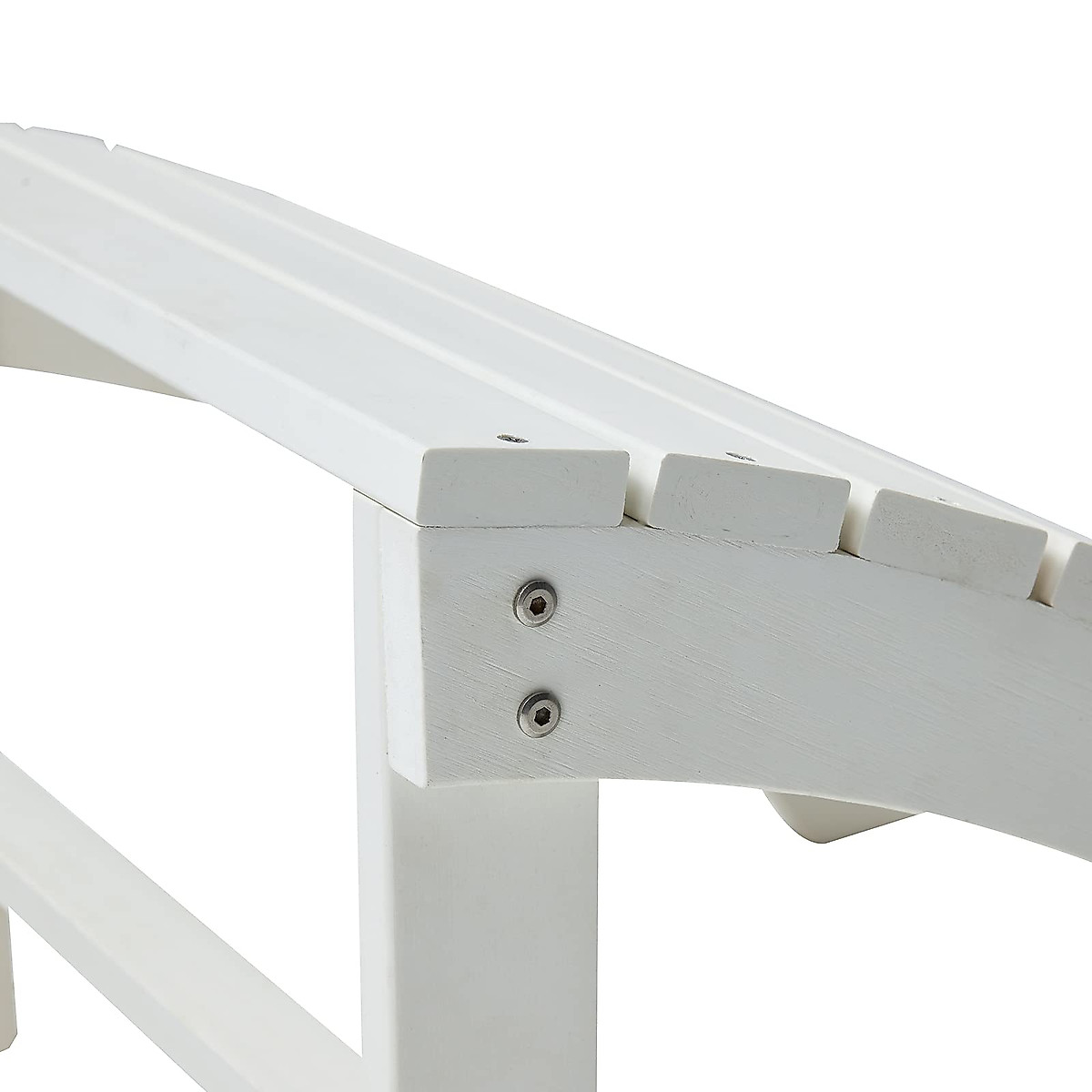 Psilvam Adirondack Ottoman, Adirondack Footstool for Adirondack Chair Weather Resistant Foot Rest for Outdoor Porch, Yard, Garden（White）