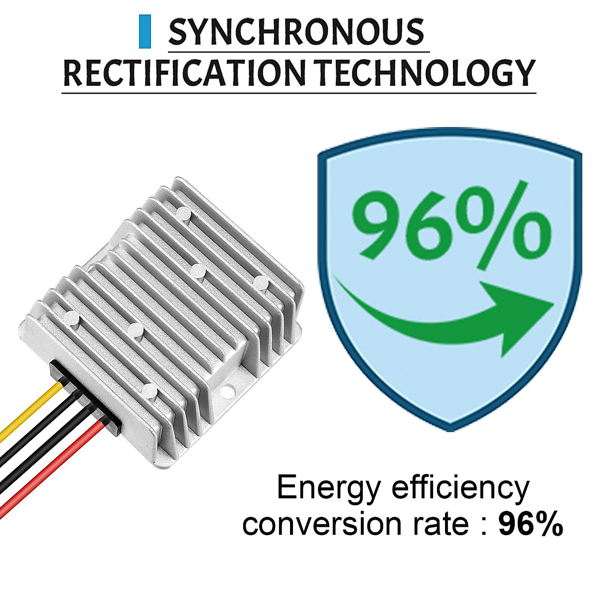 Kohree 24V to 12V Step Down Converter Regulator Reducer 20A 240W Golf Cart DC/DC Converter Regulator Reducer Waterproof for Club Car Truck Vehicle Boat Solar System Scooters Bicycles